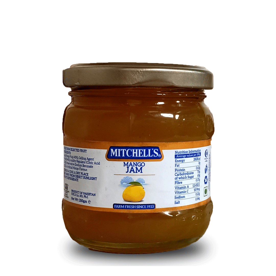 MITCHELLS JAM MANGO 200 GM – Al-Fatah