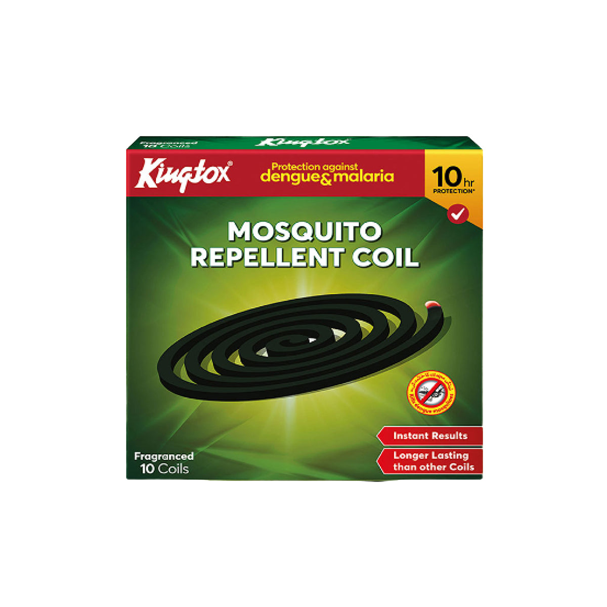 KINGTOX MOSQUITO COIL GREEN 10PC PACK BASIC – Al-Fatah