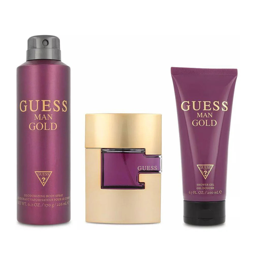 GUESS GOLD FOR MEN 3PC GIFT SET – Al-Fatah