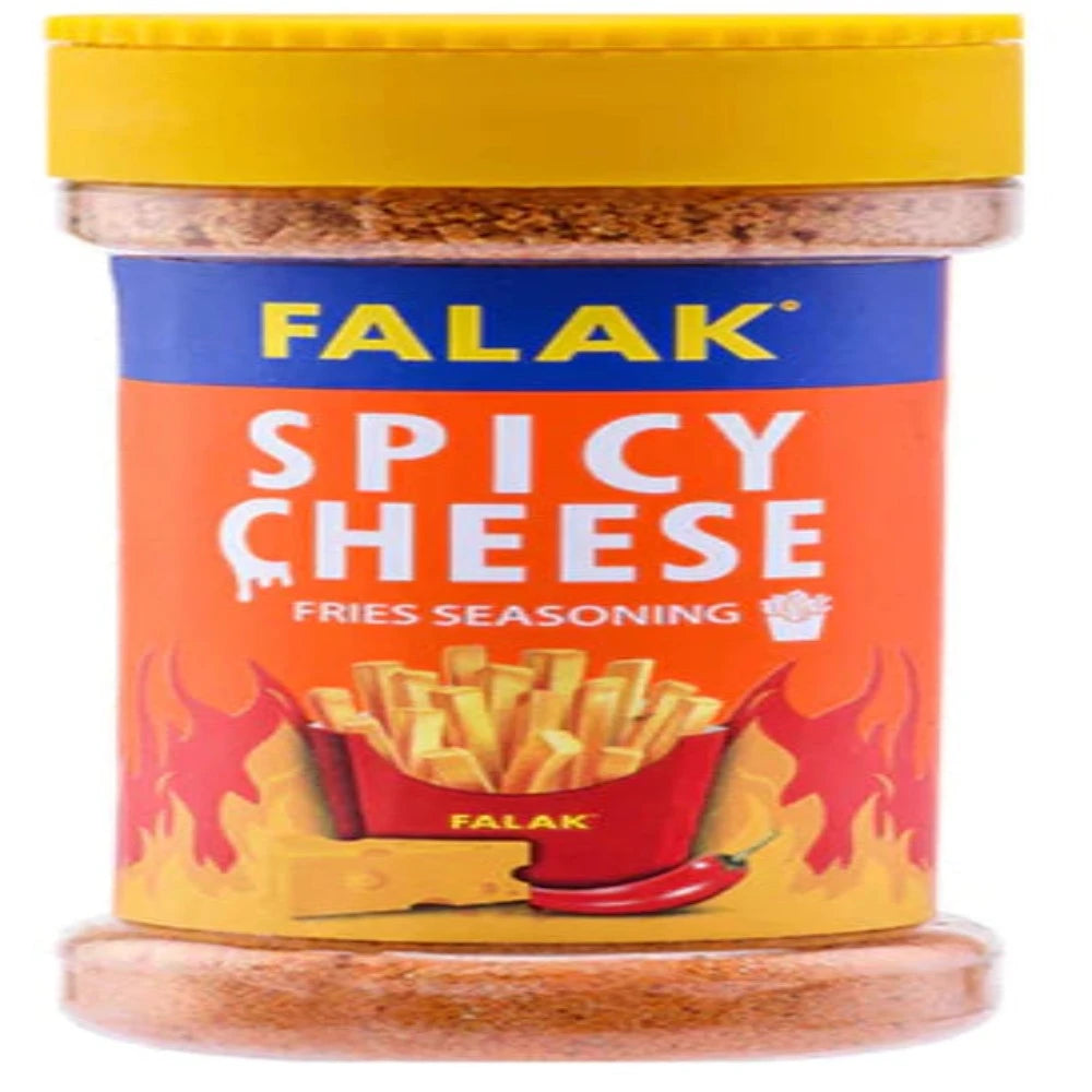 FALAK SPICY CHEESE FRIES SEASNING POWDER 75 GM – Al-Fatah