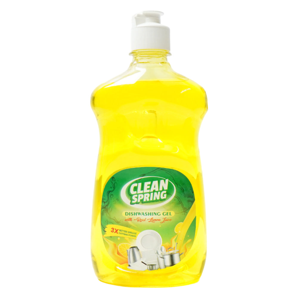 CLEAN SPRING DISH WASH LIQUID LEMON 500 ML – Al-Fatah