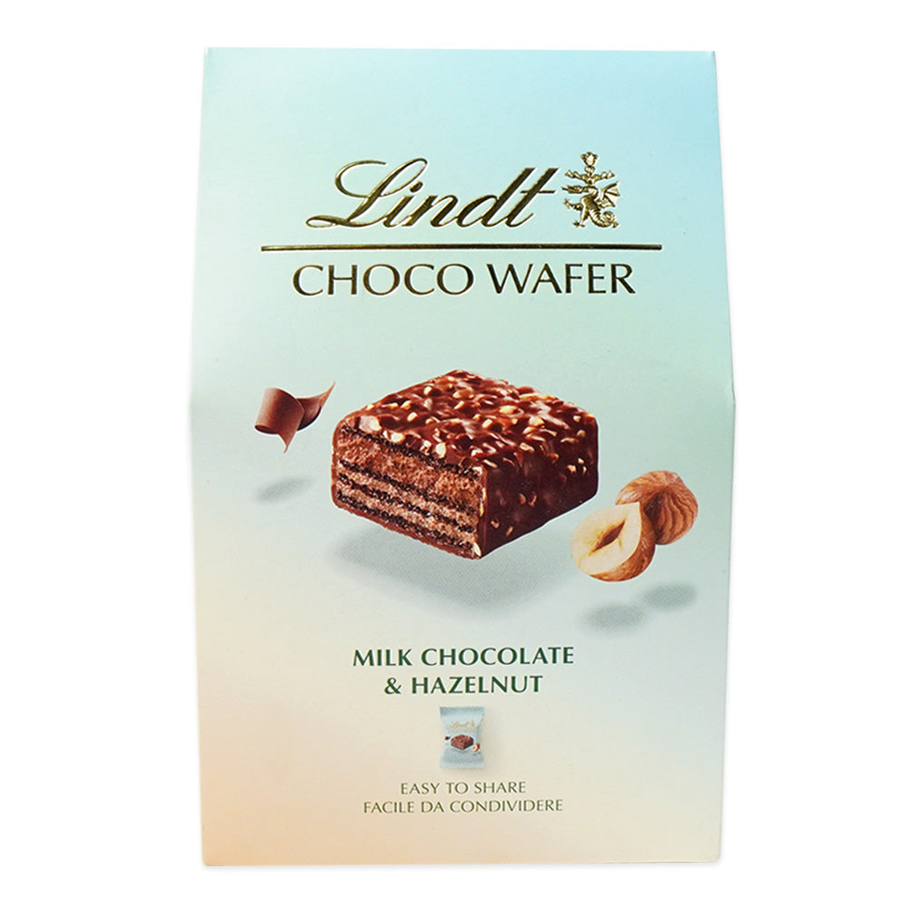 LINDT CHOCO WAFER MILK CHOCOLATE & HAZELNUT 135 GM – Al-Fatah