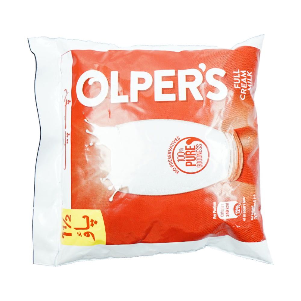 OLPERS FULL CREAM MILK POUCH 375 ML – Al-Fatah