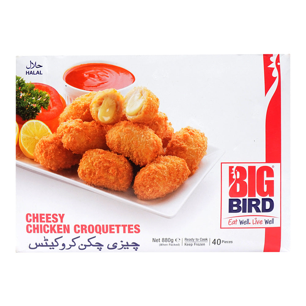 BIG BIRD CHEESY CHICKEN CROQUETTES 880 GM – Al-Fatah