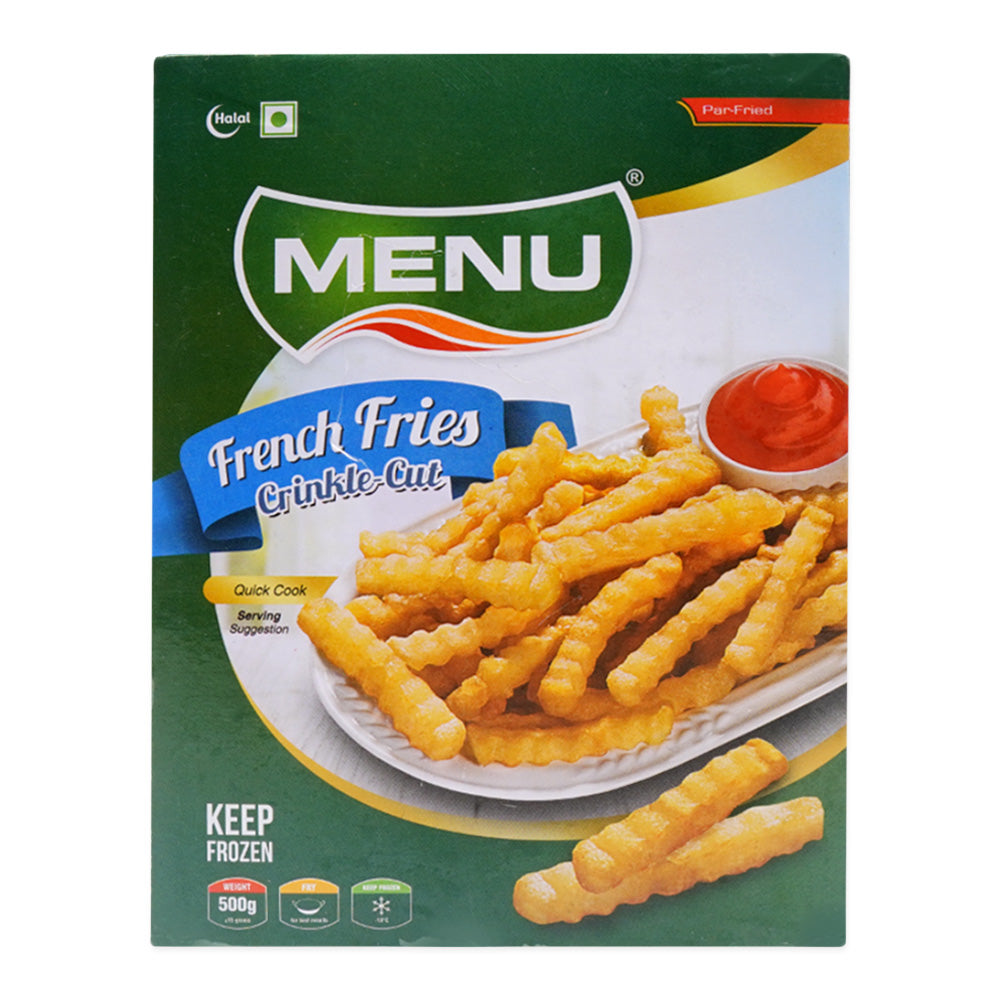 MENU FRENCH FRIES CRINKLE CUT 500GM – Al-Fatah