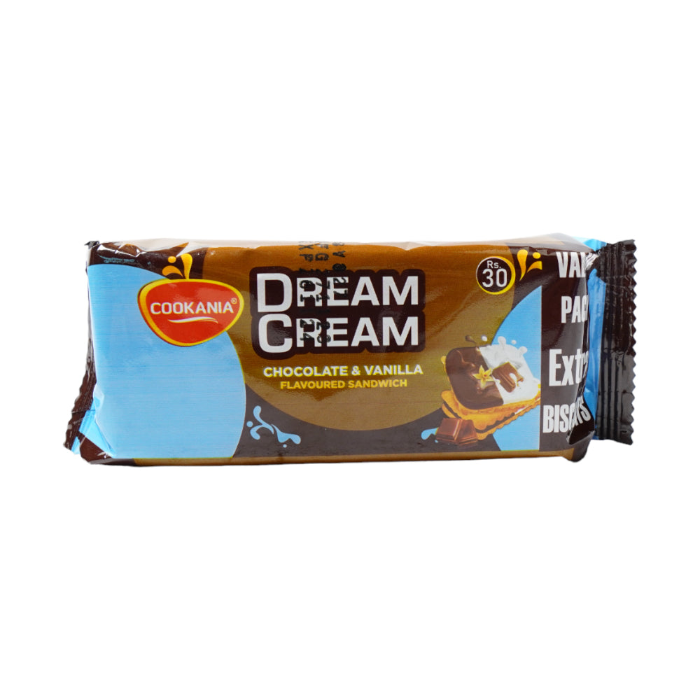 COOKANIA DREAM CREAM CHOCOLATE & VANILLA COOKIES 54 GM – Al-Fatah